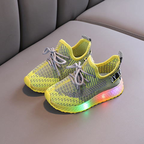 Buy Kid Running Sneakers With Led Sole Children Glowing Casual Sport ...