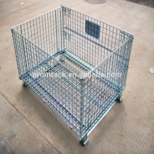 Buy Logistics Carts Rolling Folding Stacking Storage Wire Cages ...