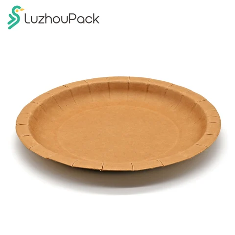 Buy Luzhoupack Wholesale Oval Sturdy Paper Plate Golden Foil Laminated ...