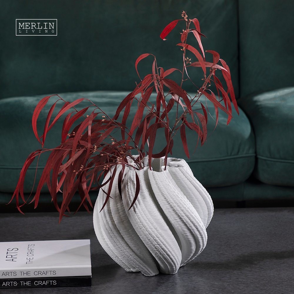 Buy Merlin Living 3d Printed Ceramic Vase Table Top Decoration Ornament ...