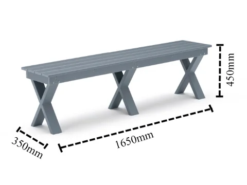 Buy Modern Leisure Plastic Park Bench Outdoor Eco-friendly And ...