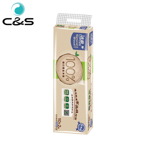 Buy Natural Unbleached Toilet Paper 4 Ply 12 Rolls Core Toilet Tissue 4 ...