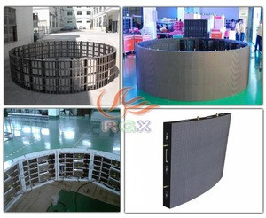 Buy Outdoor Circular Led Display Mounted On The Rounded Wall, Rounded ...