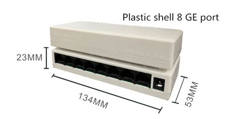 Buy Plastic Case Switch 8 Port Gigabit Desktop Network Switch from ...