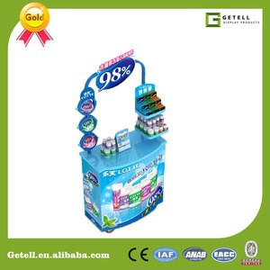 Buy Promotion Desk With Turing Card Custom Cardboard Pop Supermarket ...