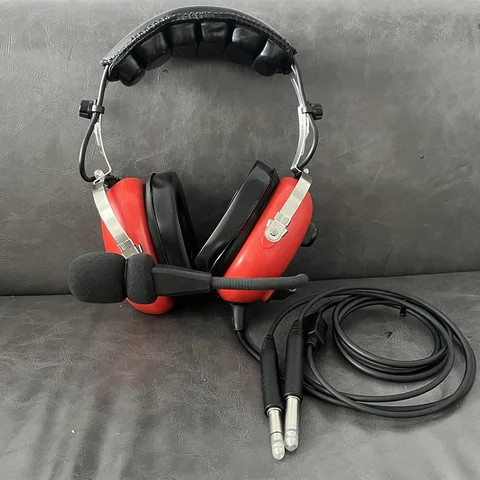Buy Red Aviation Headset Noise Cancelling Pilot Aviation Headset Pnr ...