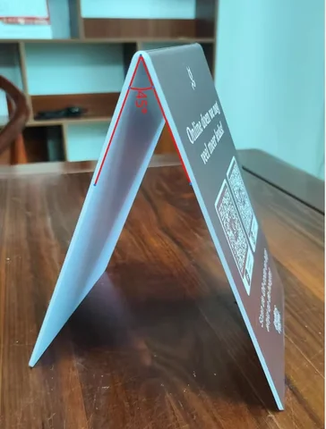 Buy Restaurant Nfc Menu Display Transparent Acrylic Stand Card 13.56mhz ...