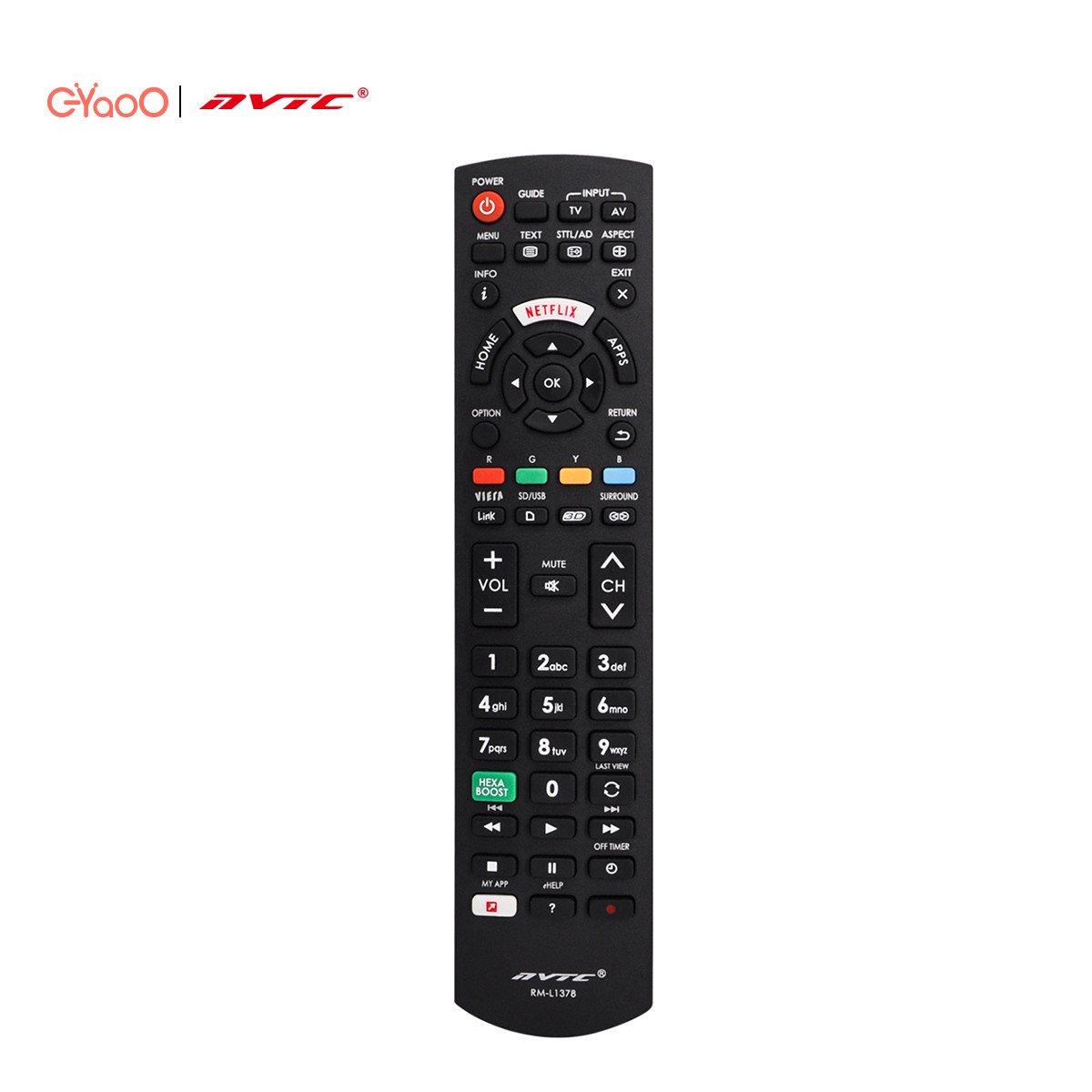 Buy Rm-l1378 Nvtc Single Brand Remote Control Universal Smart Led Lcd ...