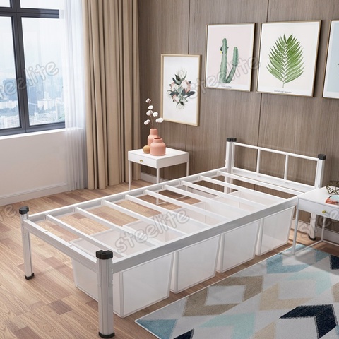 Buy School Furniture Dormitory Metal Frame Military Bed Iron Dorm Bunk ...