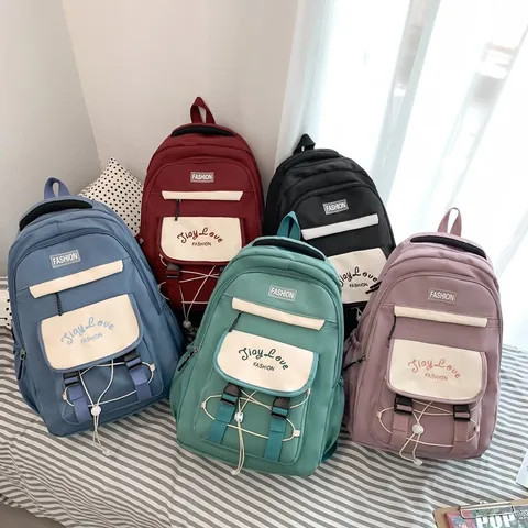 Buy Simple Junior High And High School Students School Bag High ...