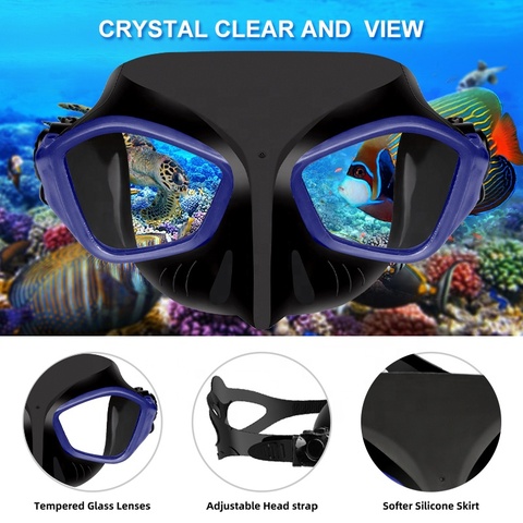 Buy Sktic Custom Logo Double Lenses Diving Mask Freediving Equipment ...