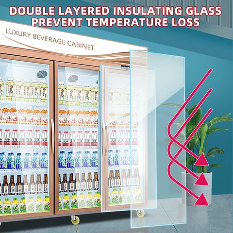 Buy Supermarket Milk Cooler Fridge Commercial Display Fridge Vertical ...