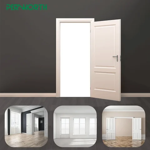 Buy White Primed Finger Joint Wood Door Mull Post Moulding Wood ...
