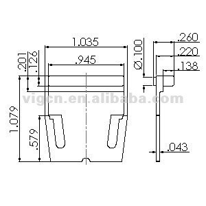 Buy Window Accessories Plastic Knife Latch 1025 from Vision Enterprises ...