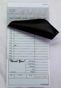 Buy Writing Guest Check Book 2 Part Printing With Carbon Paper And ...