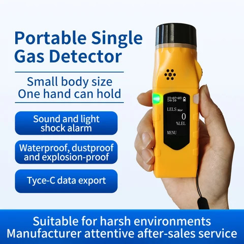 Buy Ya-p100 Portable Single Gas Detector Handheld Battery Operated Lpg ...