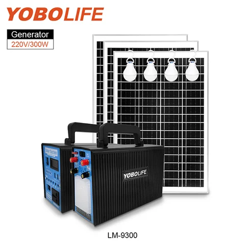Buy Yobolife 300w Portable Solar Home Generator Camping 12v Solar ...