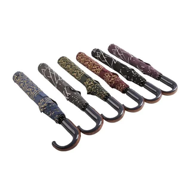 Buy Geometric Patterns Pongee Two-fold Umbrella from Shaoxing Chensheng ...