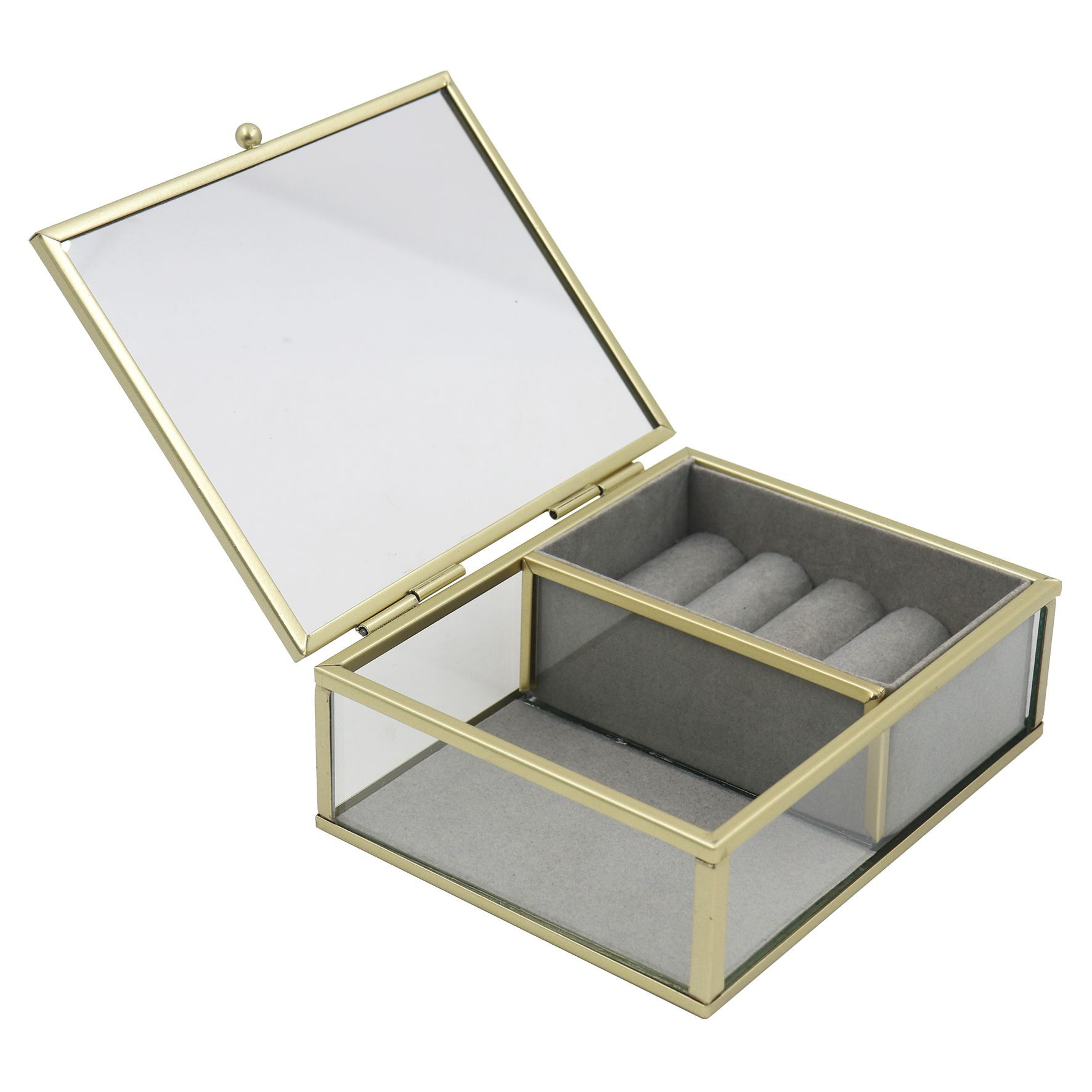 Buy Modern Jewelry Box, Metal Jewelry Box, Necklace, Ring, Bracelet ...