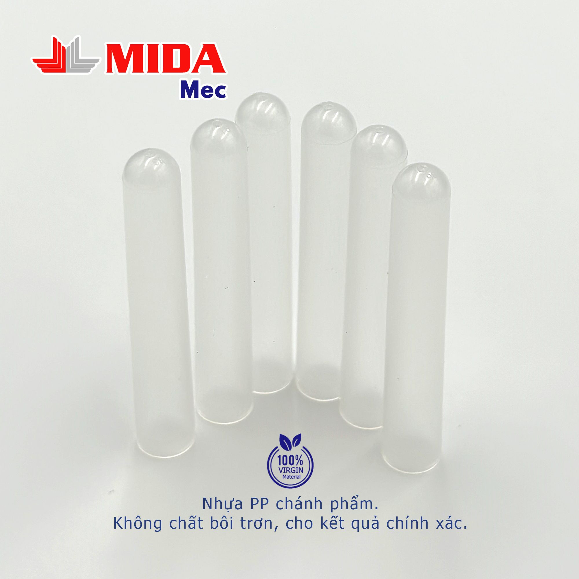 Buy Plastic Test Tubes With Plug Caps 12x75mm Pp from MINH DAT ...