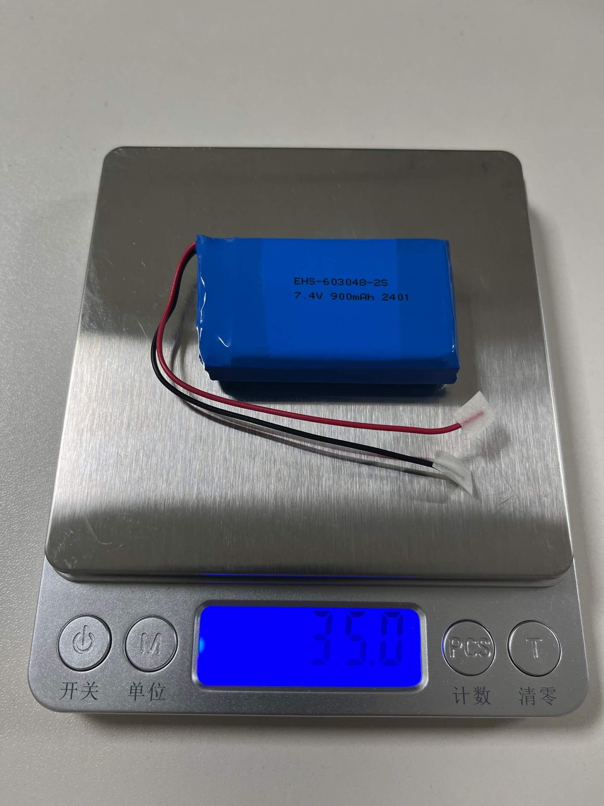 Buy 2s Lipo Battery, Ehs-603048-2s 7.4v 900mah, Lithium Ion Polymer ...