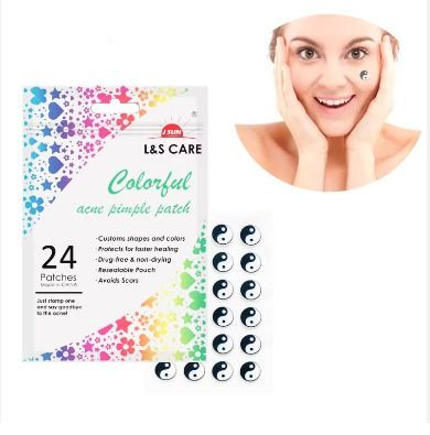 Buy Double Color Acne Pimple Patches - Pack Of 24 Translucent ...