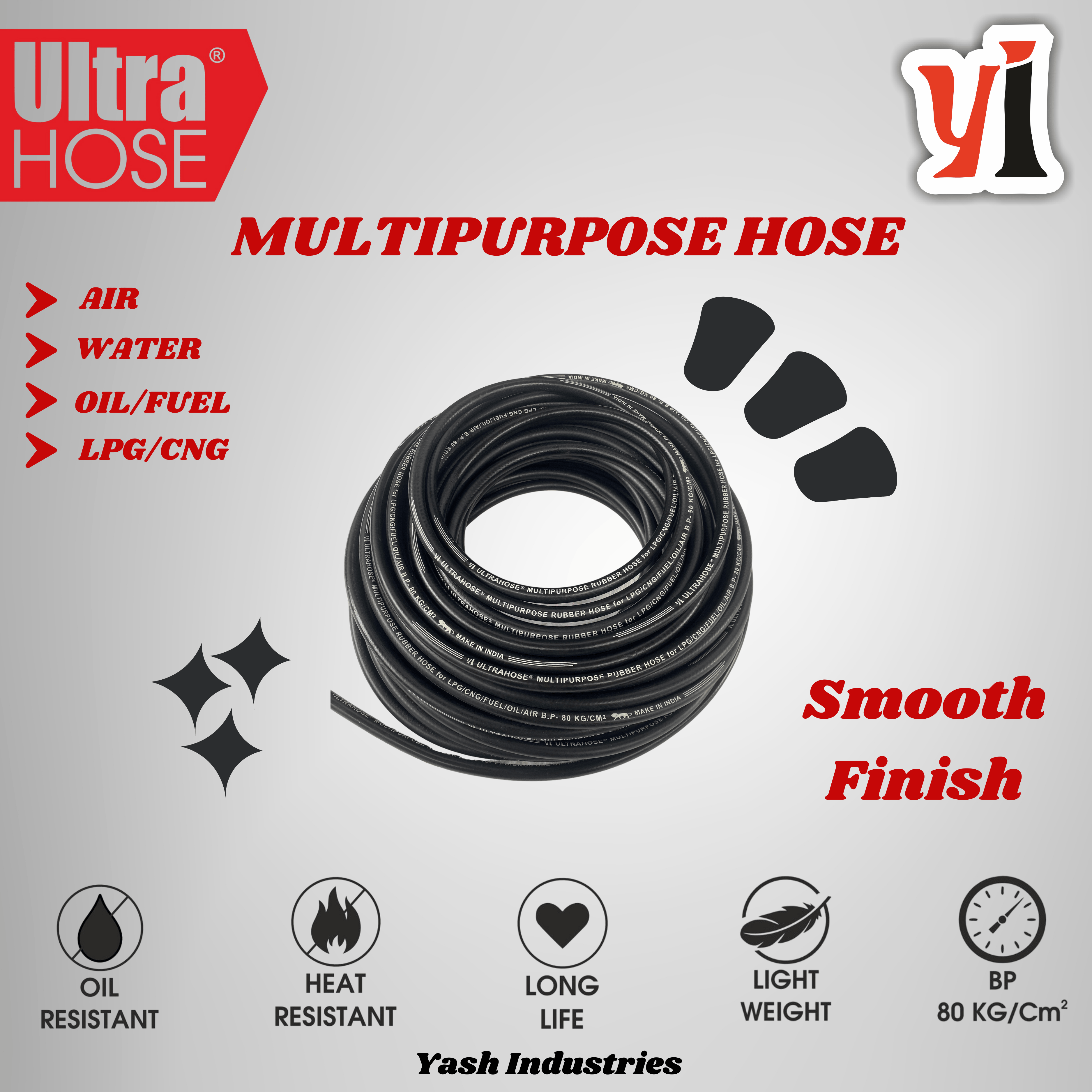 Buy Multipurpose Rubber Hose from Yash Industries, India | Tradewheel.com