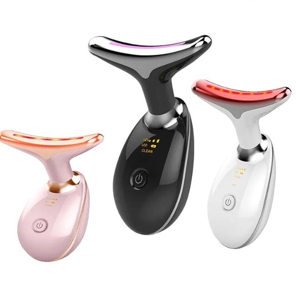Buy Ems 7 Color Led Face Light Therapy Face & Neck Lifting Massager For ...