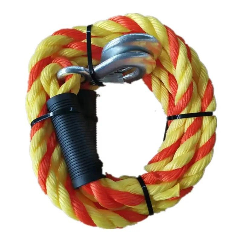 Buy Tow Safety Rope (4,500 Lb. Break Strength) With Safety Steel Forged ...