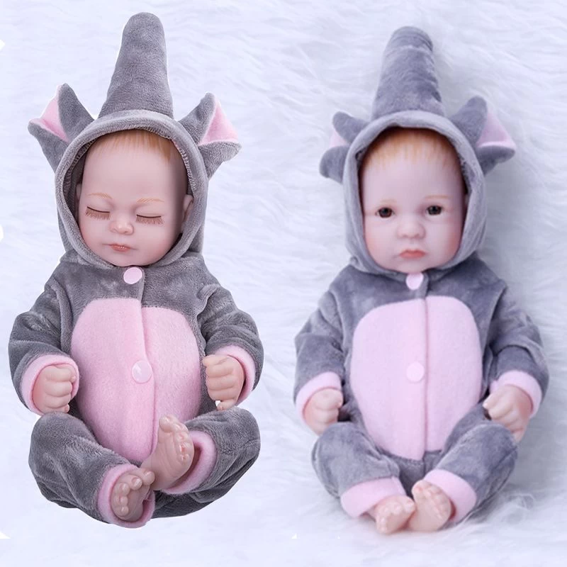 Buy 10-inch Realistic Simulation Rebirth Doll Baby Eyes Closed ...
