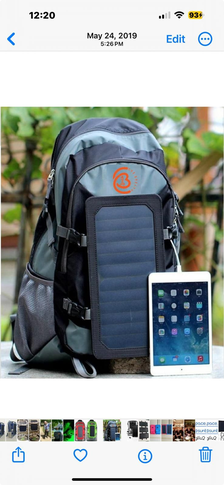 Buy Solar Panel School Backpack from Sunbatt, USA | Tradewheel.com