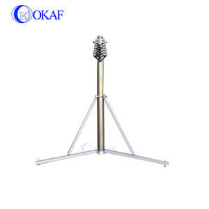 Buy 15m Telecommunication Tower Mast Tripod Pneumatic Telescopic Mast ...