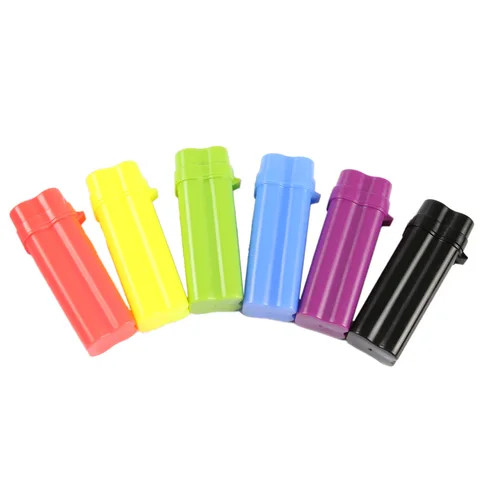 Buy 2024 Hot Colorful Resistant Plastic Cigarette Tubes Cases Lighters ...