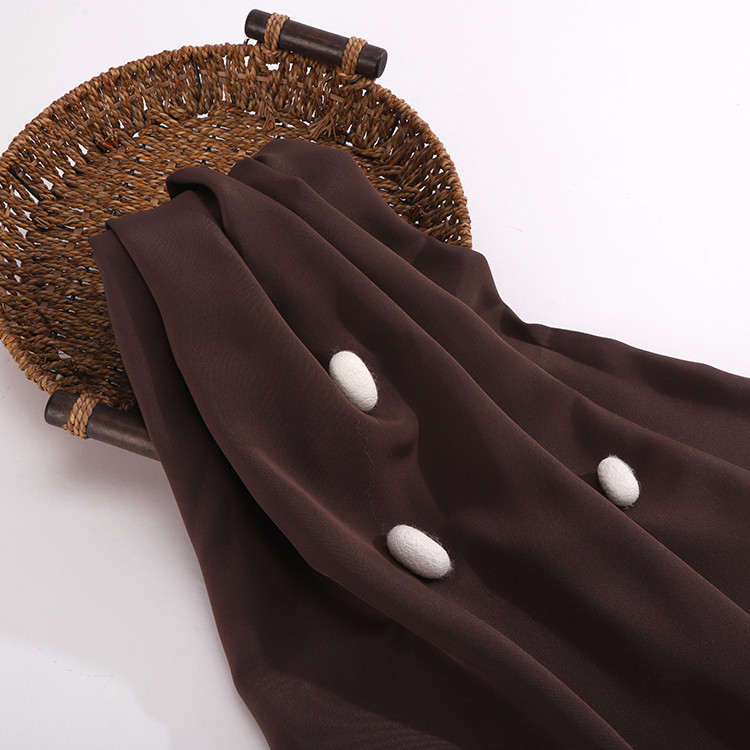 Buy 30m/m Brown Classic Heavy Silk Cdc Fabric 100% Pure Silk Cdc Fabric ...