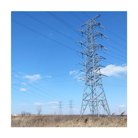 Buy 33kv 66kv 138kv 220kv Steel Tube Pylons Self Supporting Electric ...