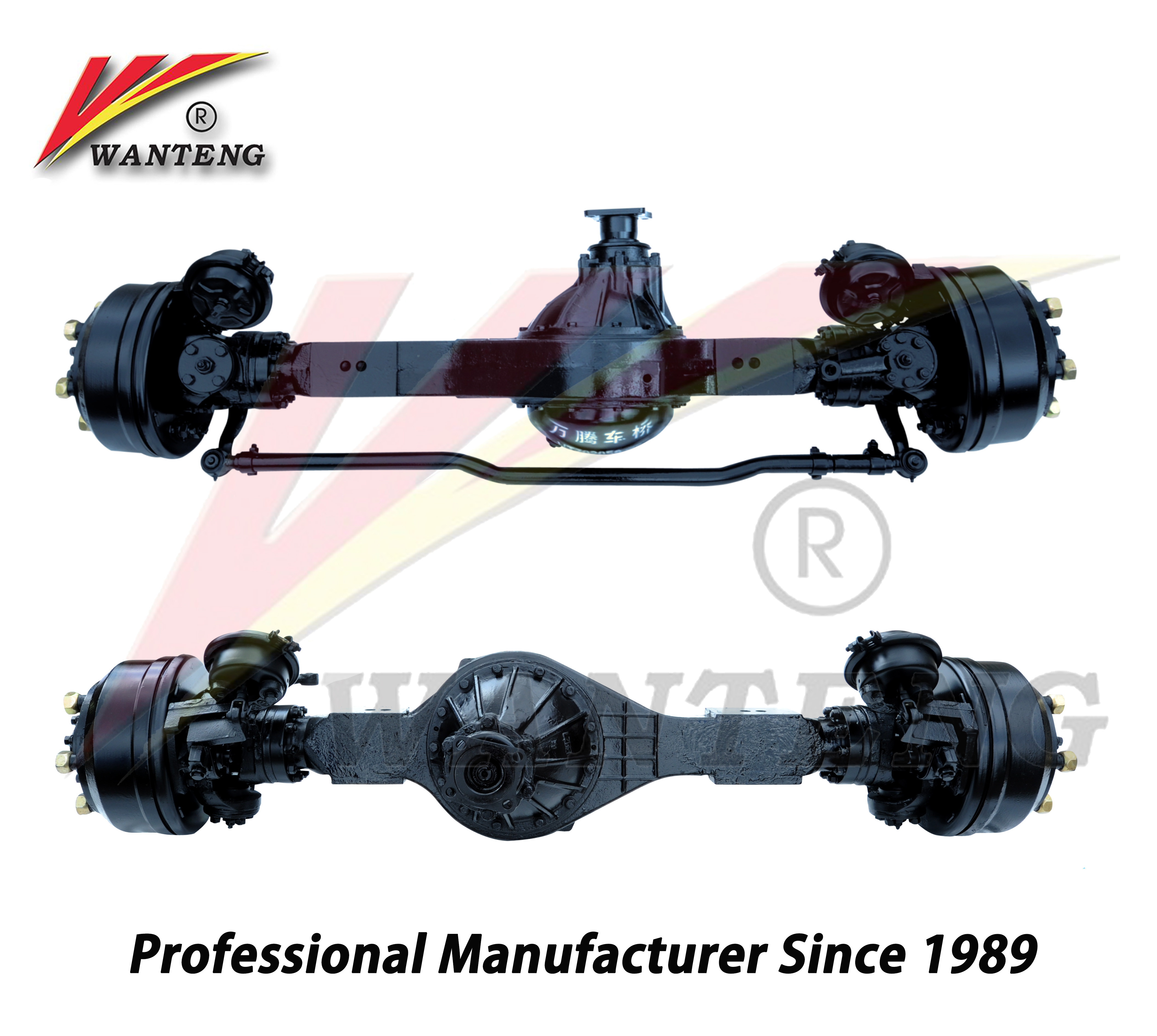 Buy 4wd Agricultural Trailer Tractor Front Drive Steer Axle With Disc ...