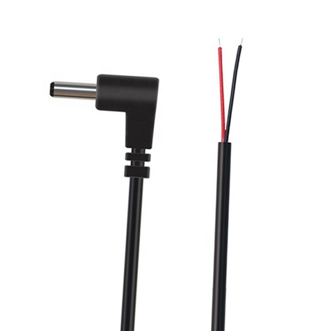 Buy 90 Degree Angle Dc Barrel Jack Male 3.5x1.35mm To Stripped Tinned ...