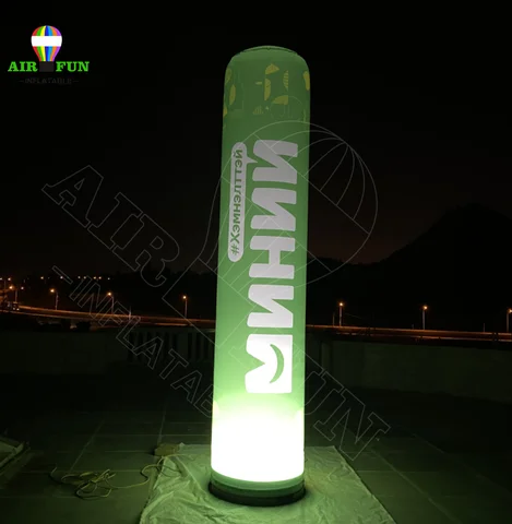 Buy Airfun 2.5m Tall Led Advertising Inflatable Pillar Lighting Column ...