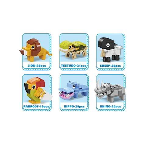 Buy Animal Building Bricks Model Combination Diy Education Toys Easter ...