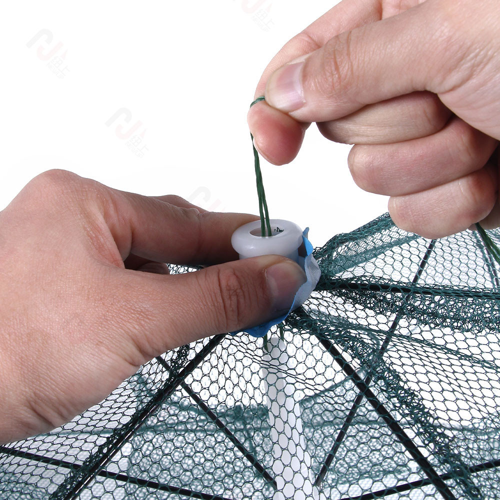 Buy Automatic Trap Nylon Mesh Folded Hexagon Fish Shrimp Minnow Crab ...