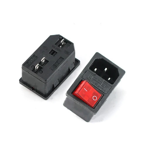 Buy C13 C14 Male Socket Panel Ac Dc Socket With Fuse And Rocker Switch ...