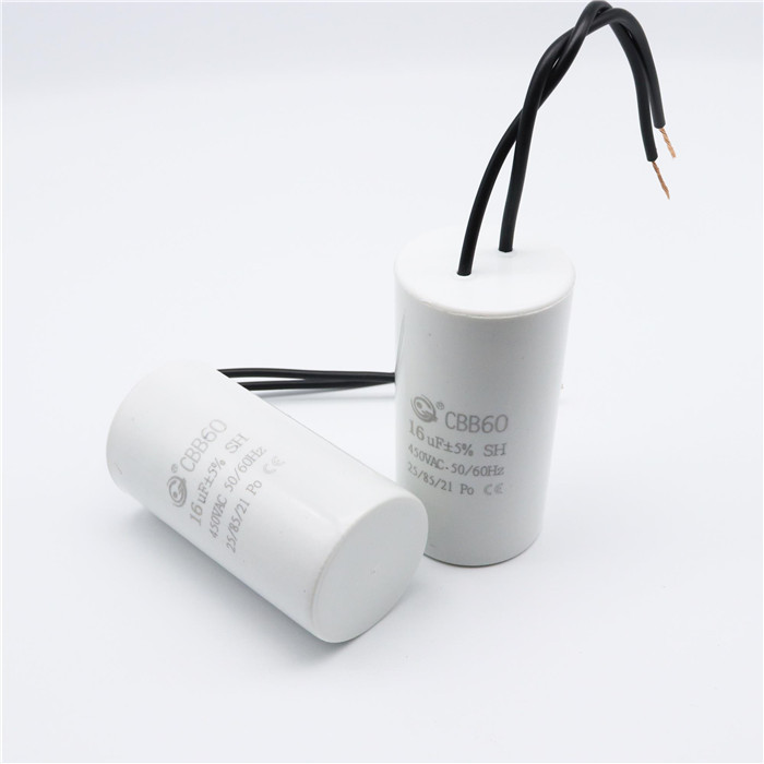 Buy Cbb60 Starter Ac Washing Machine Capacitor 10uf/450v Motor Running Capacitor Water Pump ...