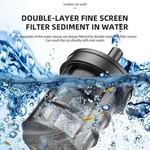 Buy Cordless Washing Machine Gun 21v Lithium High Pressure Water Pump ...