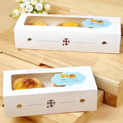 Buy Custom Printing Design Transparent Window Portuguese Egg Tart ...