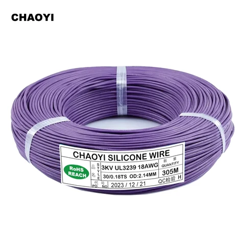 Buy Customize High Temperature 18awg 3kv Awm 3239 Silicone Flexible ...