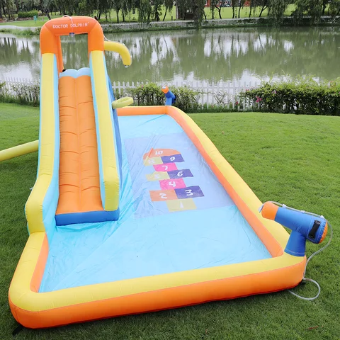 Buy Doctor Dolphin Kids Backyard Inflatable Castle Jumping Castle With ...