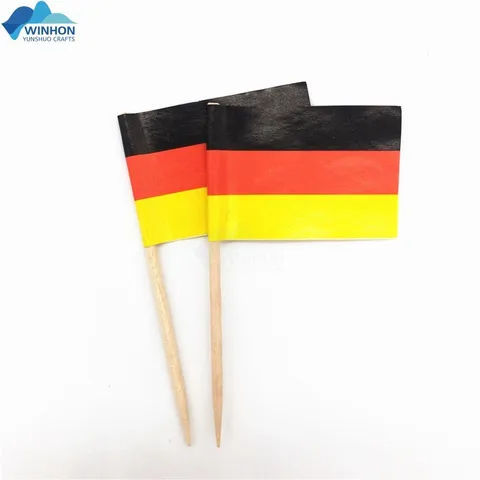 Buy German Flag German Toothpick Flags Small Mini Stick Cupcake Toppers ...