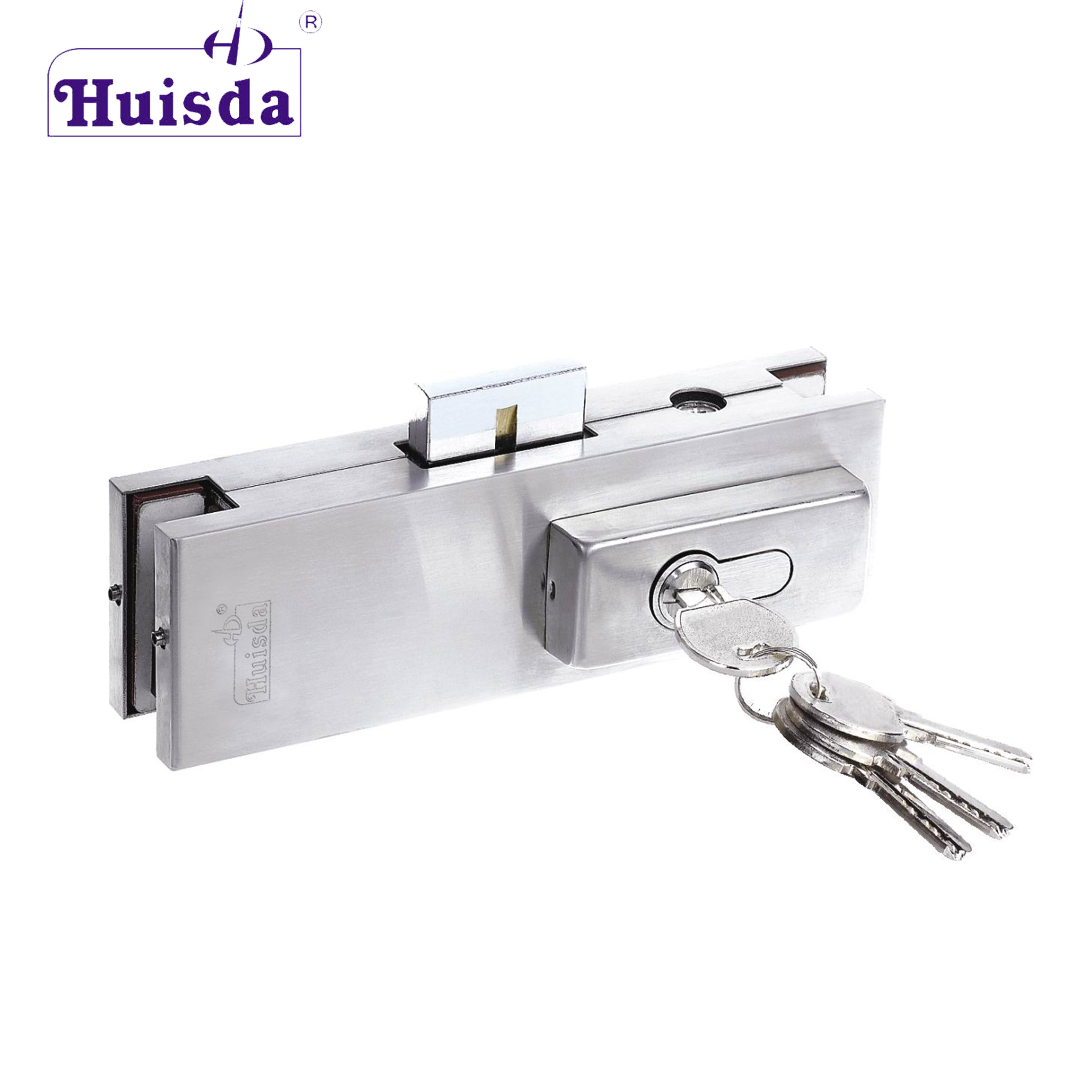 Buy Glass Door Lock Clamp Ss 304 Cover With Aluminum Alloy Body Corner ...