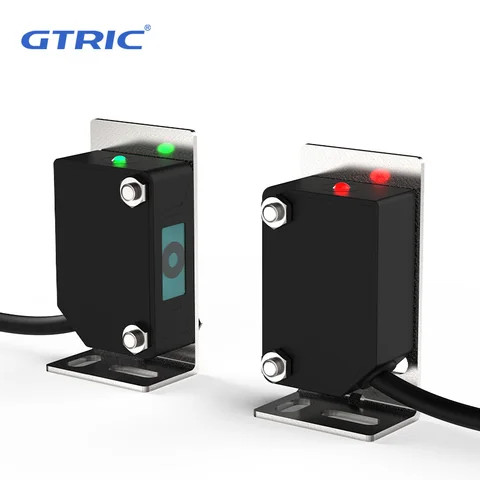 Buy Gtric Square Photo Switch Infrared Beam Visible Small Spot 10-30vdc 3-wires Npn Through-beam ...