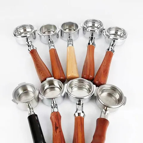 Buy Italian 58mm Solid Wood Coffee Tamper Modern Design Stainless Steel ...